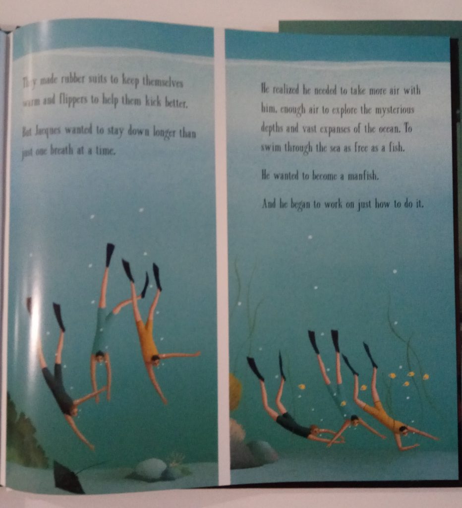 Manfish. A story of Jacques Cousteau. Jennifer Berne « Happy Mama